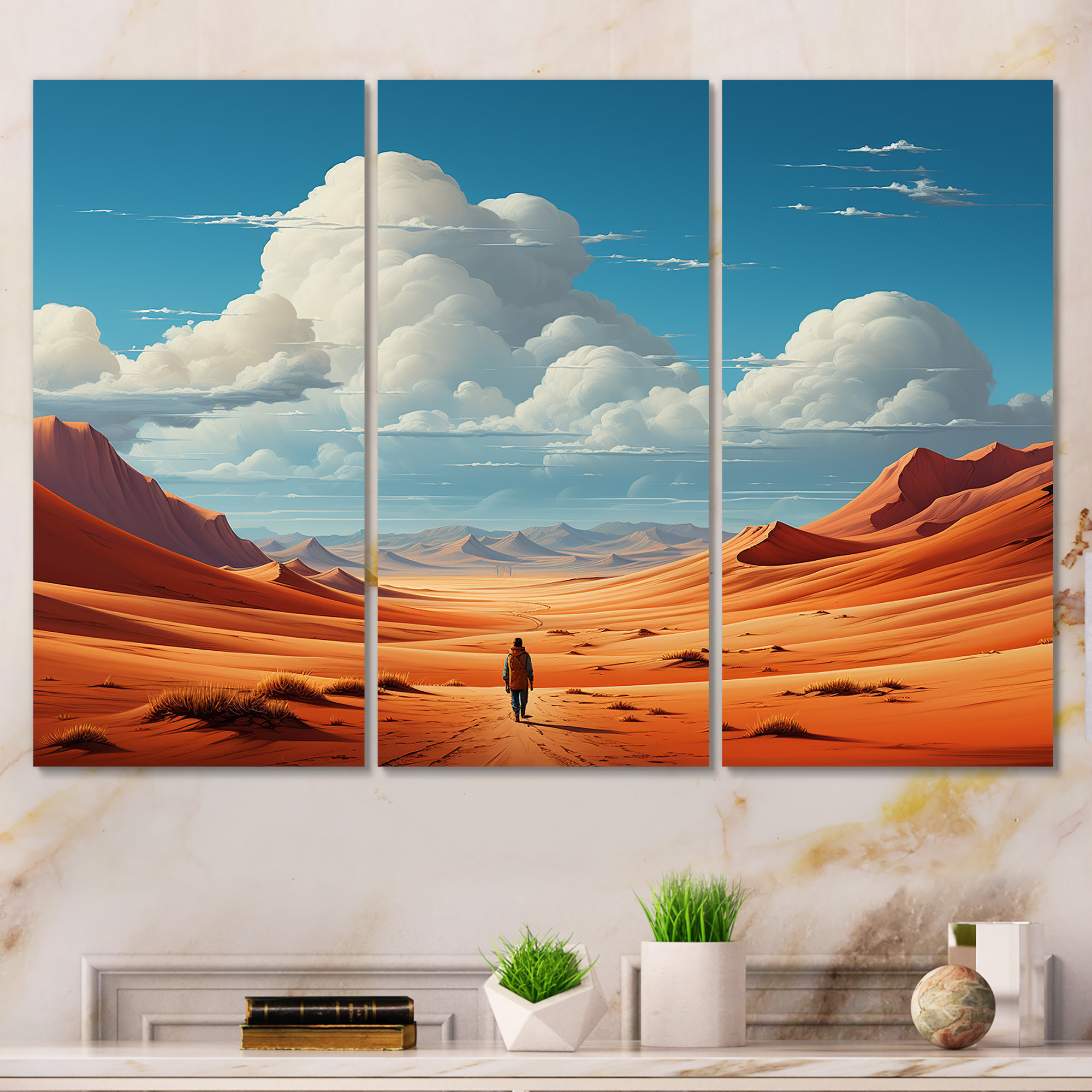 Loon Peak® Brown Azure Space Desert On Mars Planet II - Space ...