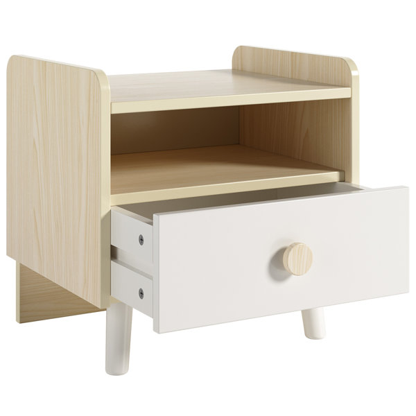 AllModern Night Stand, Kids Wooden Nightstand With Drawer, Children Bed ...