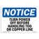 SignMission OSHA Notice - Turn Power Off Before Handling Tool Or Copper ...