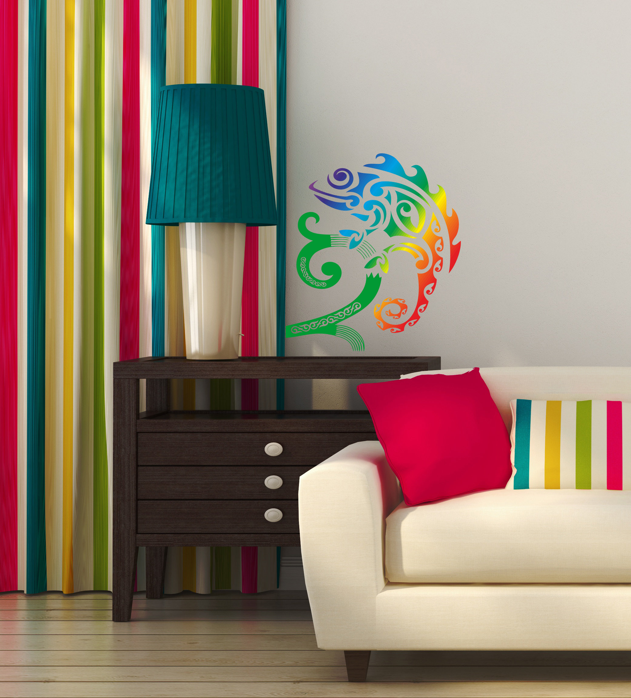 Trinx Chameleon Decal, Chameleon Sticker, Chameleon Wall Decor | Wayfair