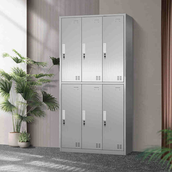 Inbox Zero Gerben Metal 2 - Tier 35.4'' Gym & Locker Room Locker with ...