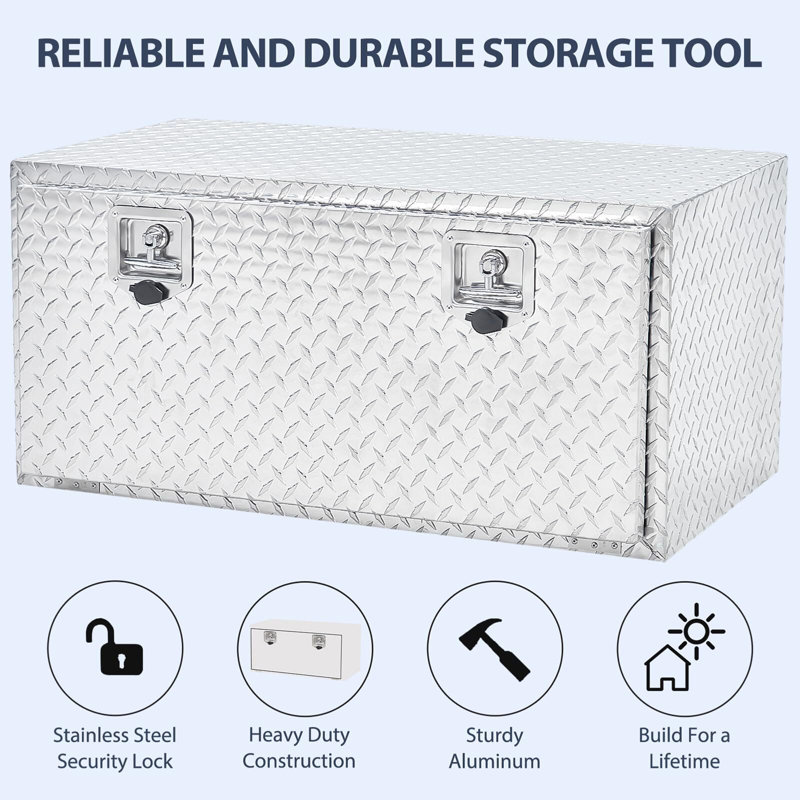 WFX Utility™ Truck Bed Tool Box Heavy Duty Aluminum With Sliding Shelf ...