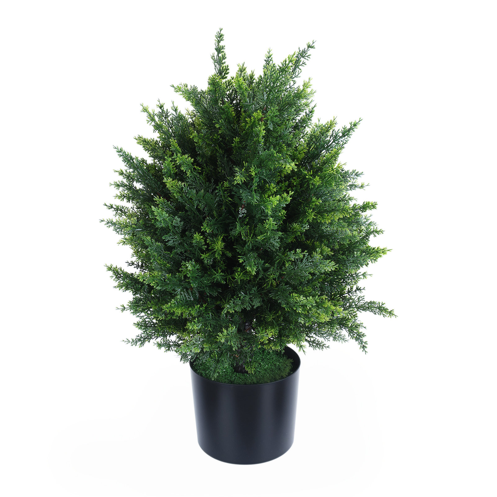Primrue 2Pcs Artificial Cypress Ball Tree, 21.6 Inches Simulated ...
