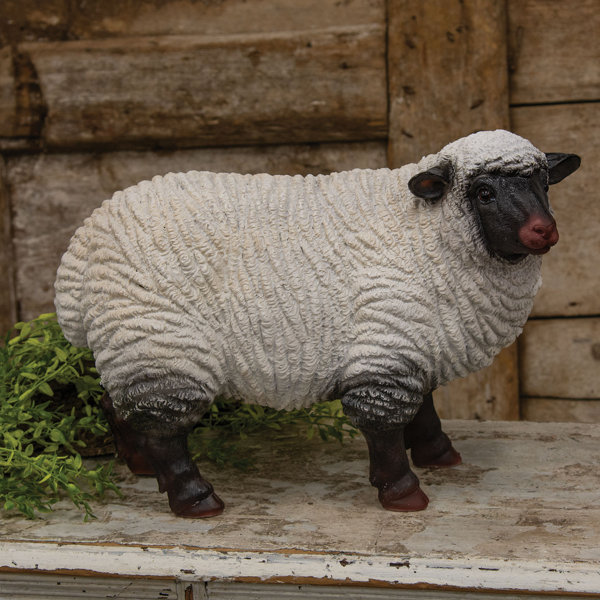 The Holiday Aisle® Giant Resin Sheep | Wayfair