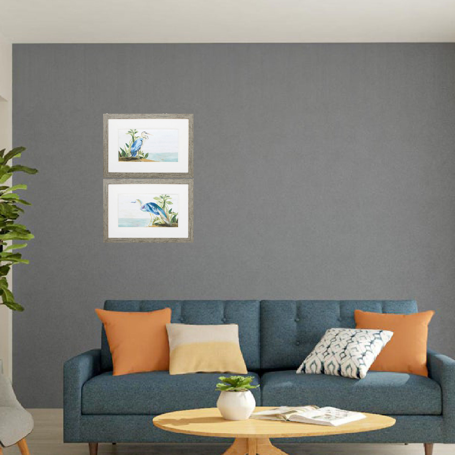 ZeaZu 27" X 19" Woodtoned Frame Season Of Pease (Set Of 2) | Wayfair