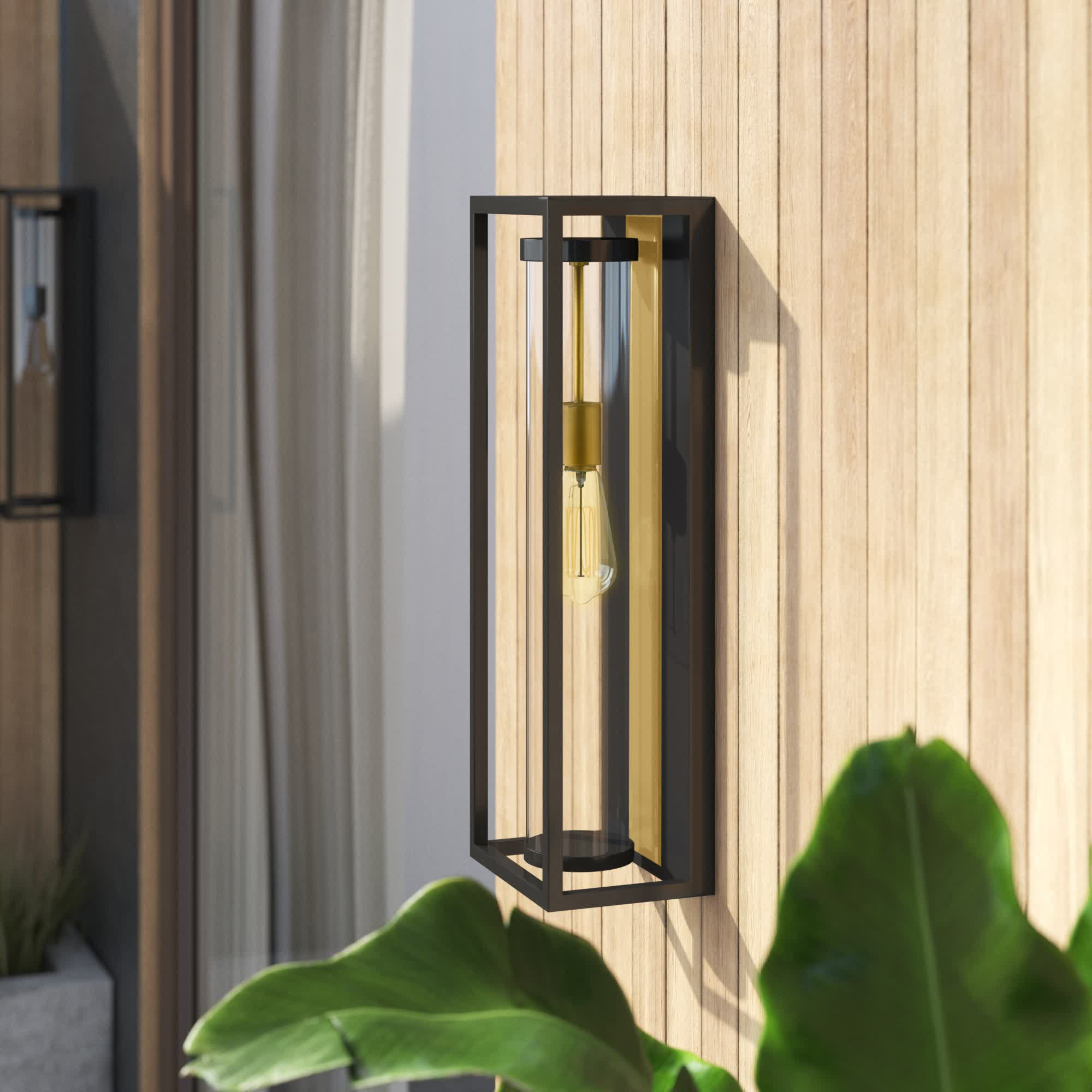 Mercury Row® Belote 1 - Bulb Outdoor Flush Mount & Reviews | Wayfair