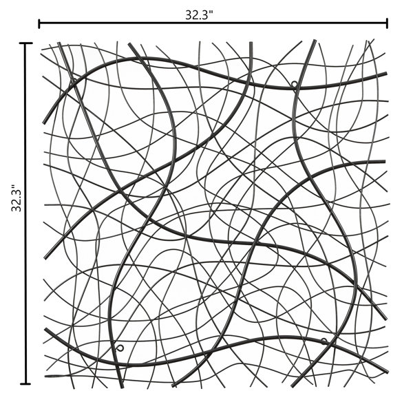 Mercury Row® Handmade Metal Abstract And Geometric Wall Decor & Reviews ...