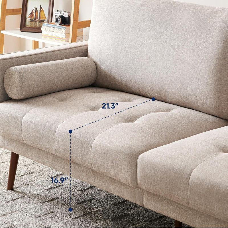 George Oliver Kylis 73'' Recessed Arms Sofa | Wayfair