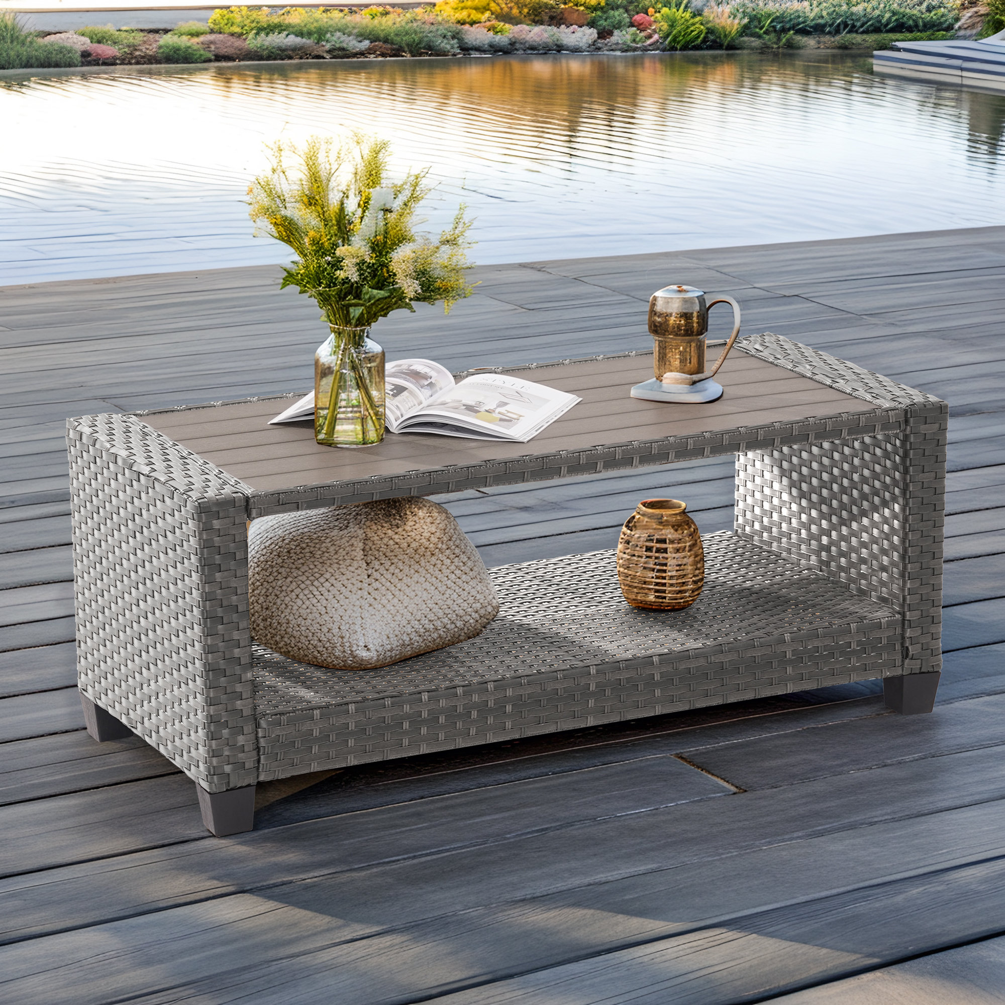 Latitude Run® Robinia 20.1 L x 45.3 W Outdoor Table - Wayfair Canada