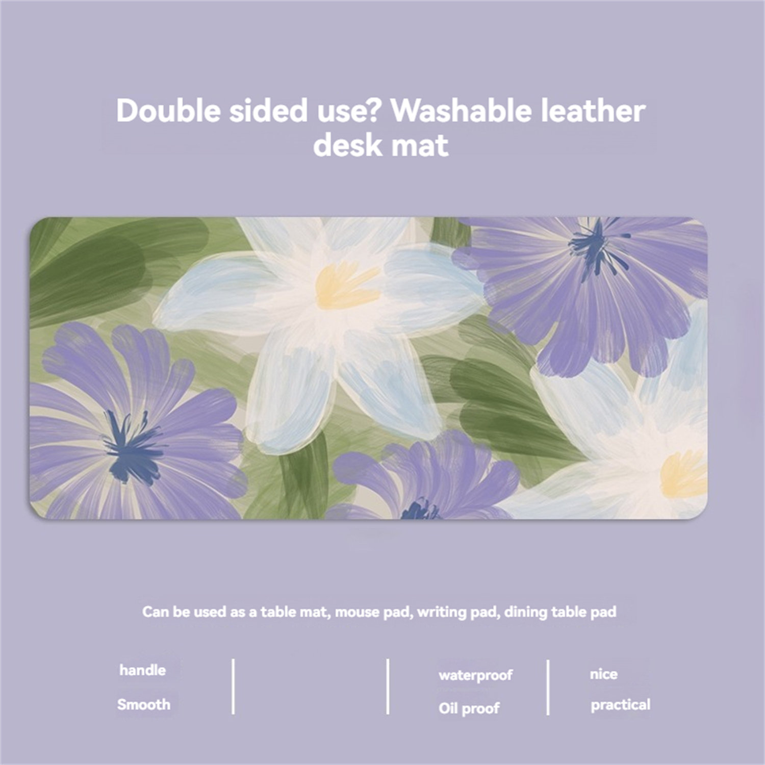 Latitude Run® Deluxe Dual-Sided Office Desk Mat & Mouse Pad | Wayfair