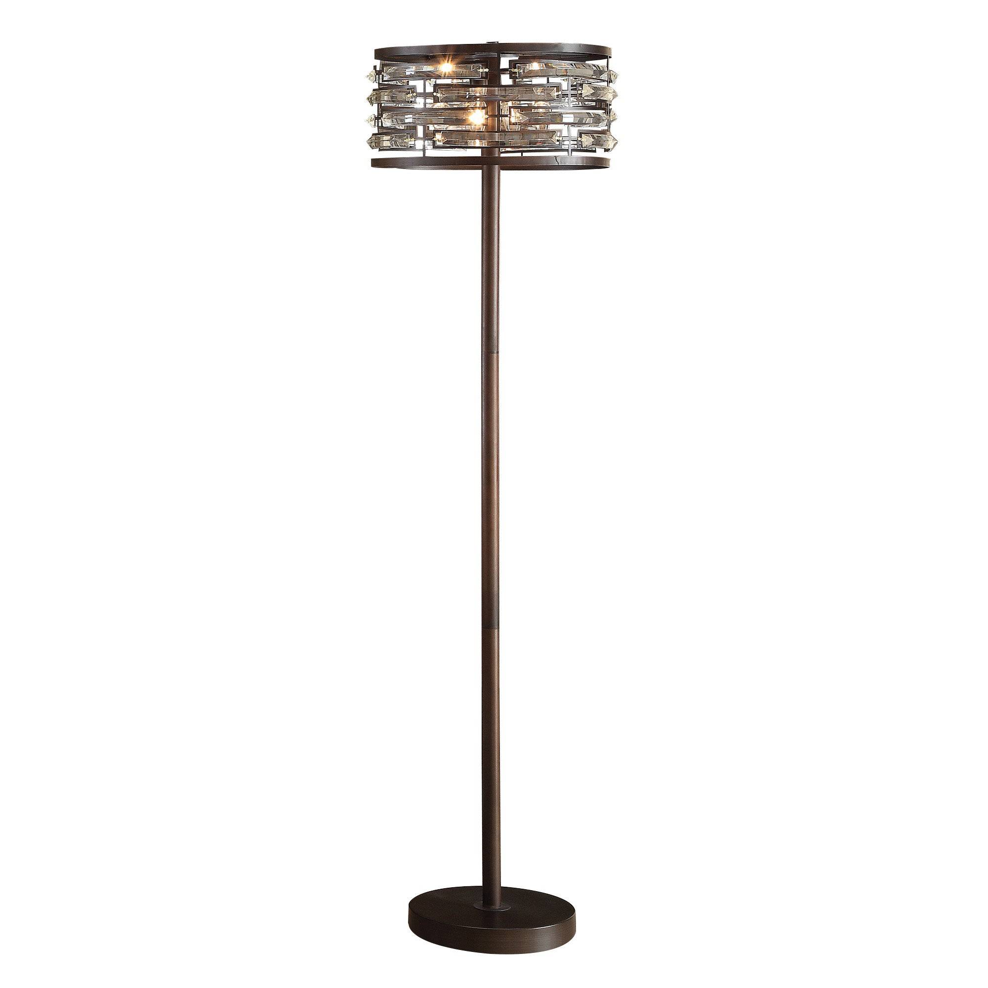 Everly Quinn Nashalee 60'' Bronze Traditional Floor Lamp | Wayfair
