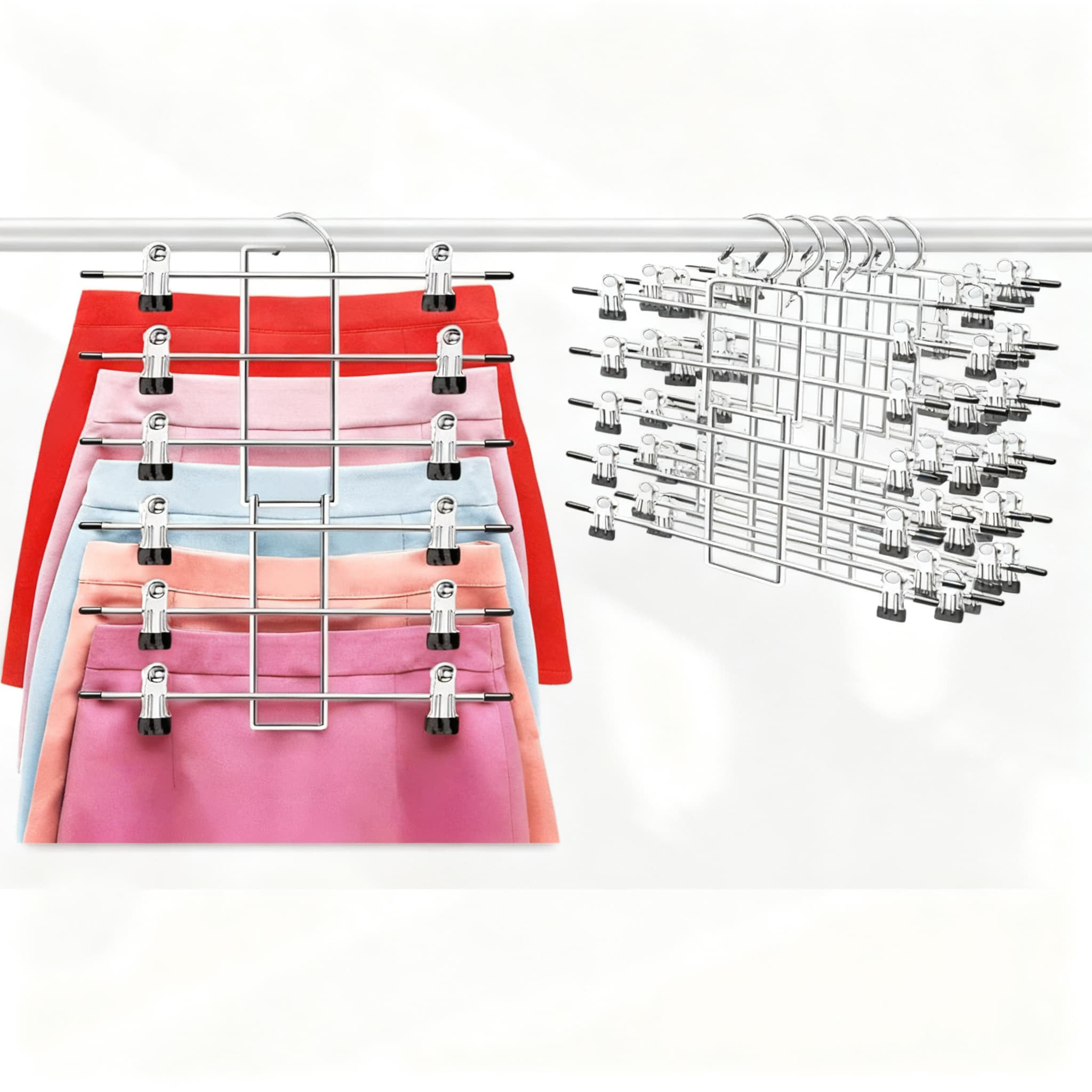 Hokku Designs Space Saving Rotating Closet Hangers With Non-Slip Clips ...