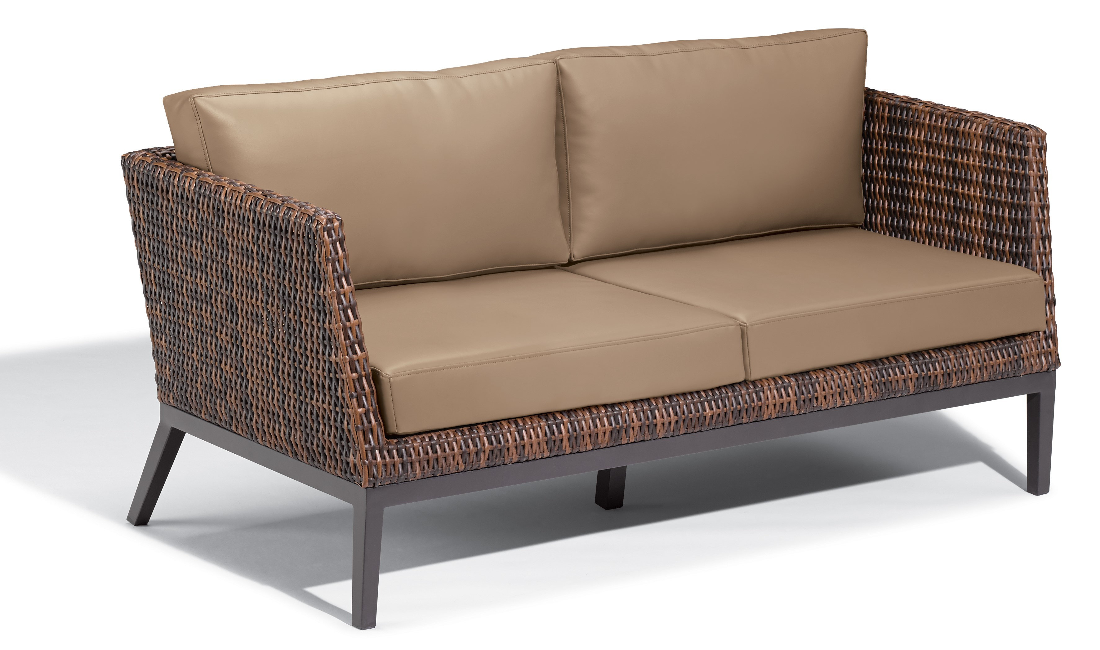 Oxford Garden Salino Woven Sofa - Resin Wicker Sable | Perigold