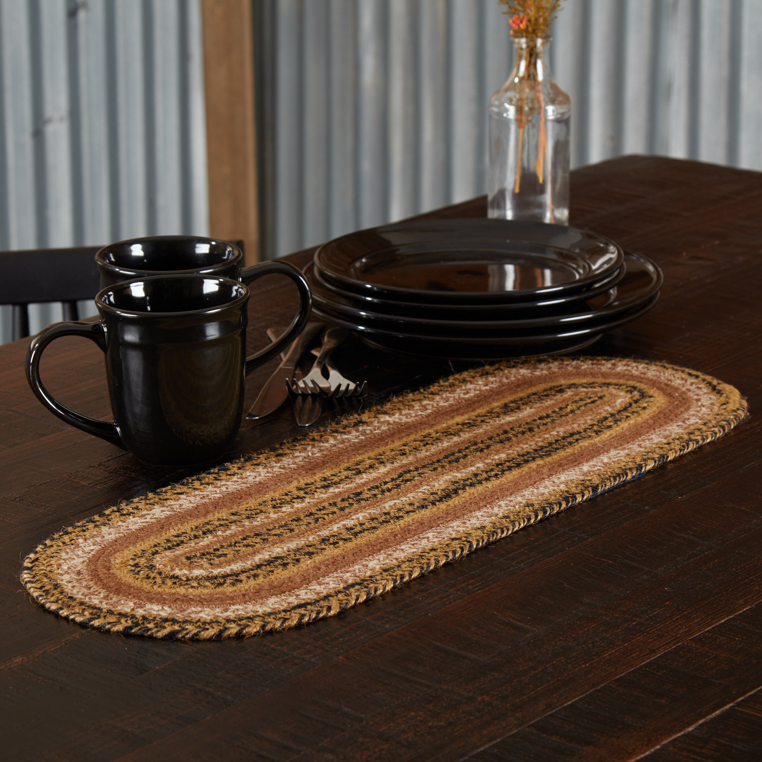 VHC Brands Kettle Grove Geometric Oval Table Runner & Reviews | Wayfair