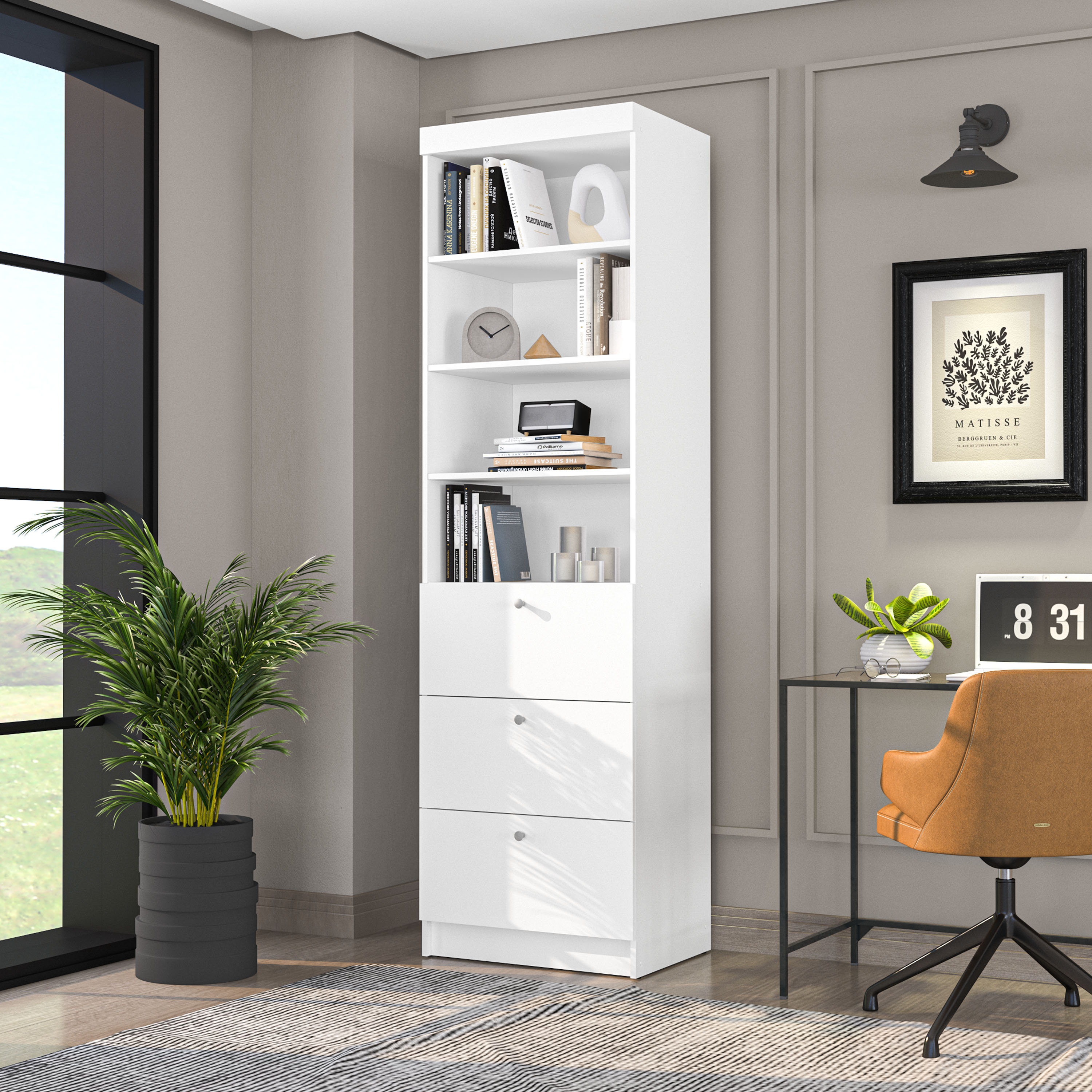 Ebern Designs Polifurniture Warson Storage Cabinet, White - Wayfair Canada