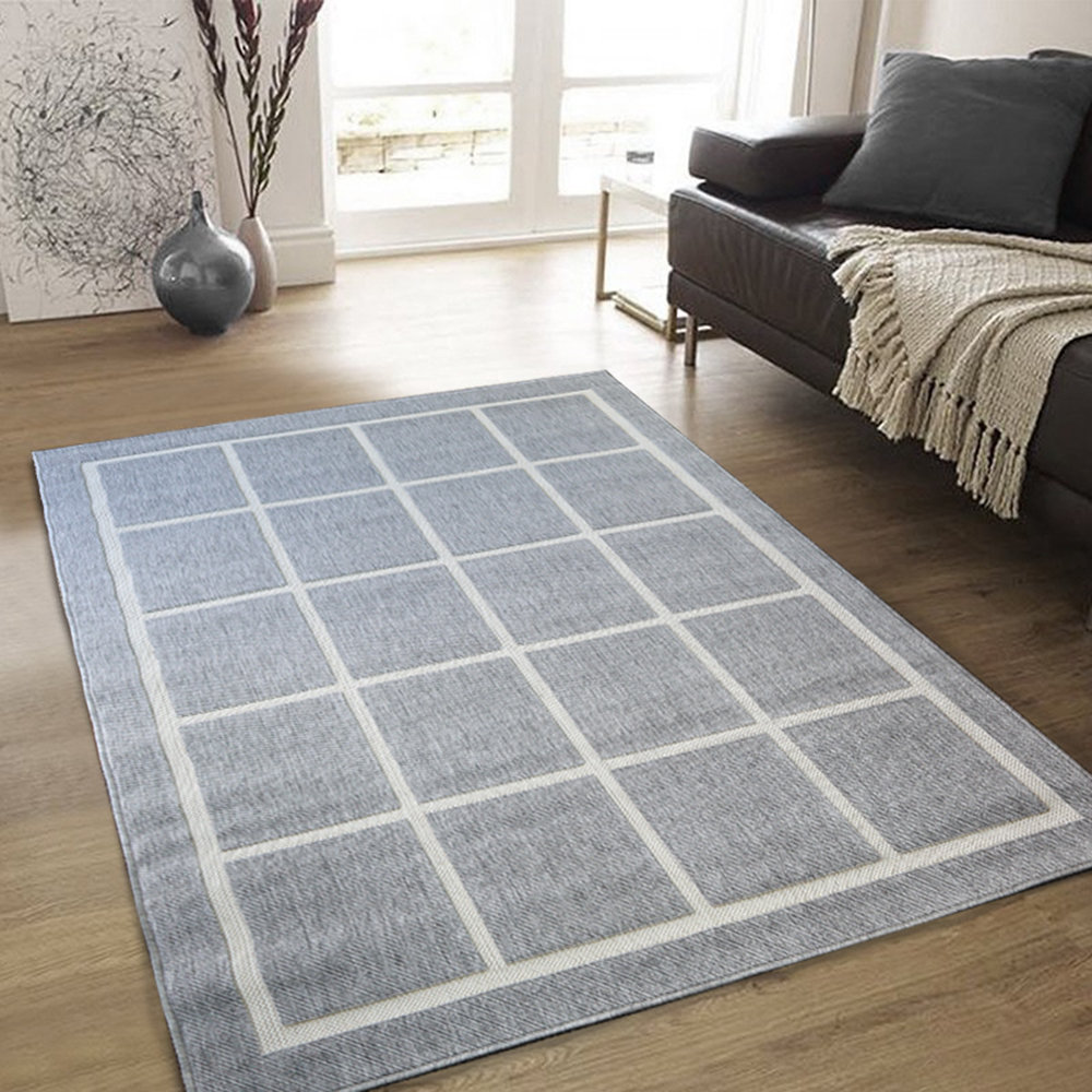 Longweave Yasmine Hand Woven Grey Indoor / Outdoor Rug | Wayfair.co.uk