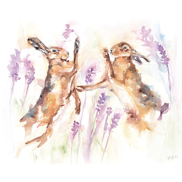 August Grove Spring Hares - No Frame Painting | Wayfair.co.uk