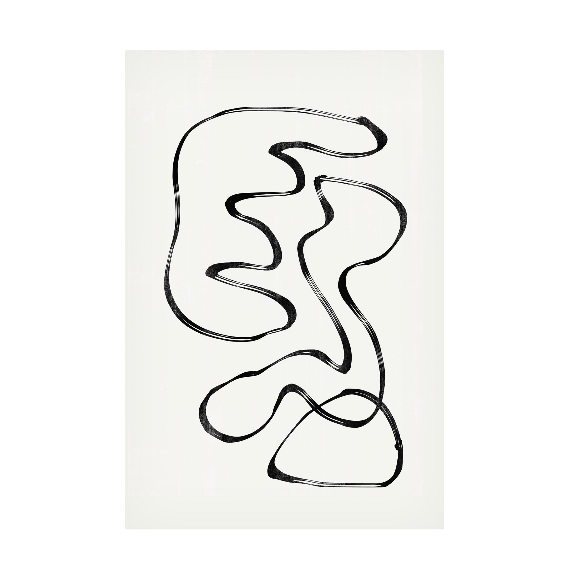 Trademark Fine Art Modern & Contemporary Abstract Line No4 On Canvas ...