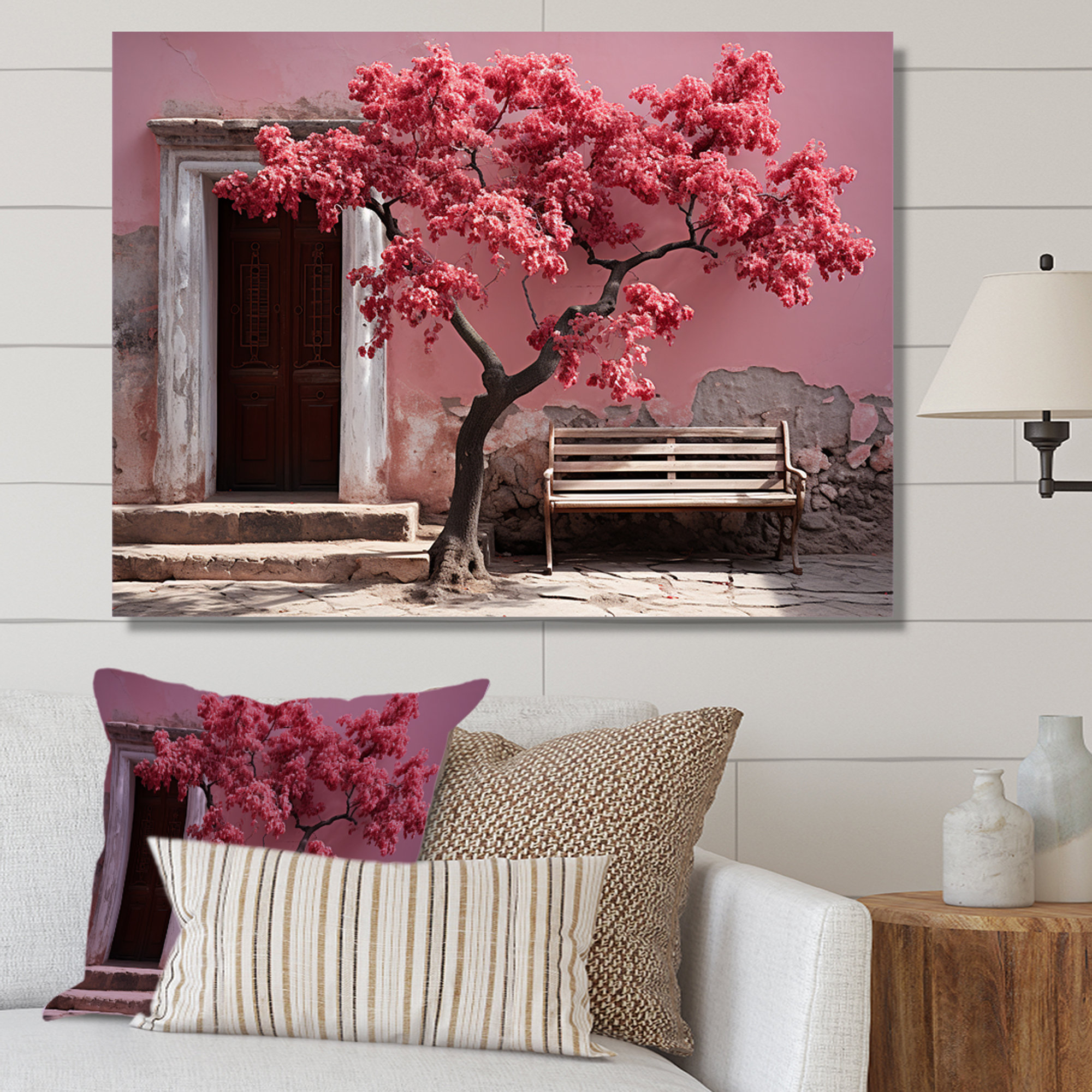 Ebern Designs Pink Tree Photography Simplicity I - Print | Wayfair