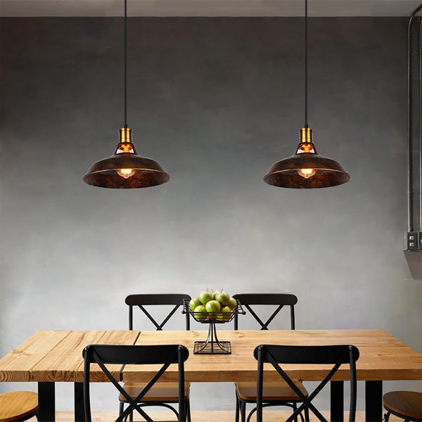Borough Wharf Vintage Industrial Loft Pendant Light Led Lamp ( 2 Pack ...