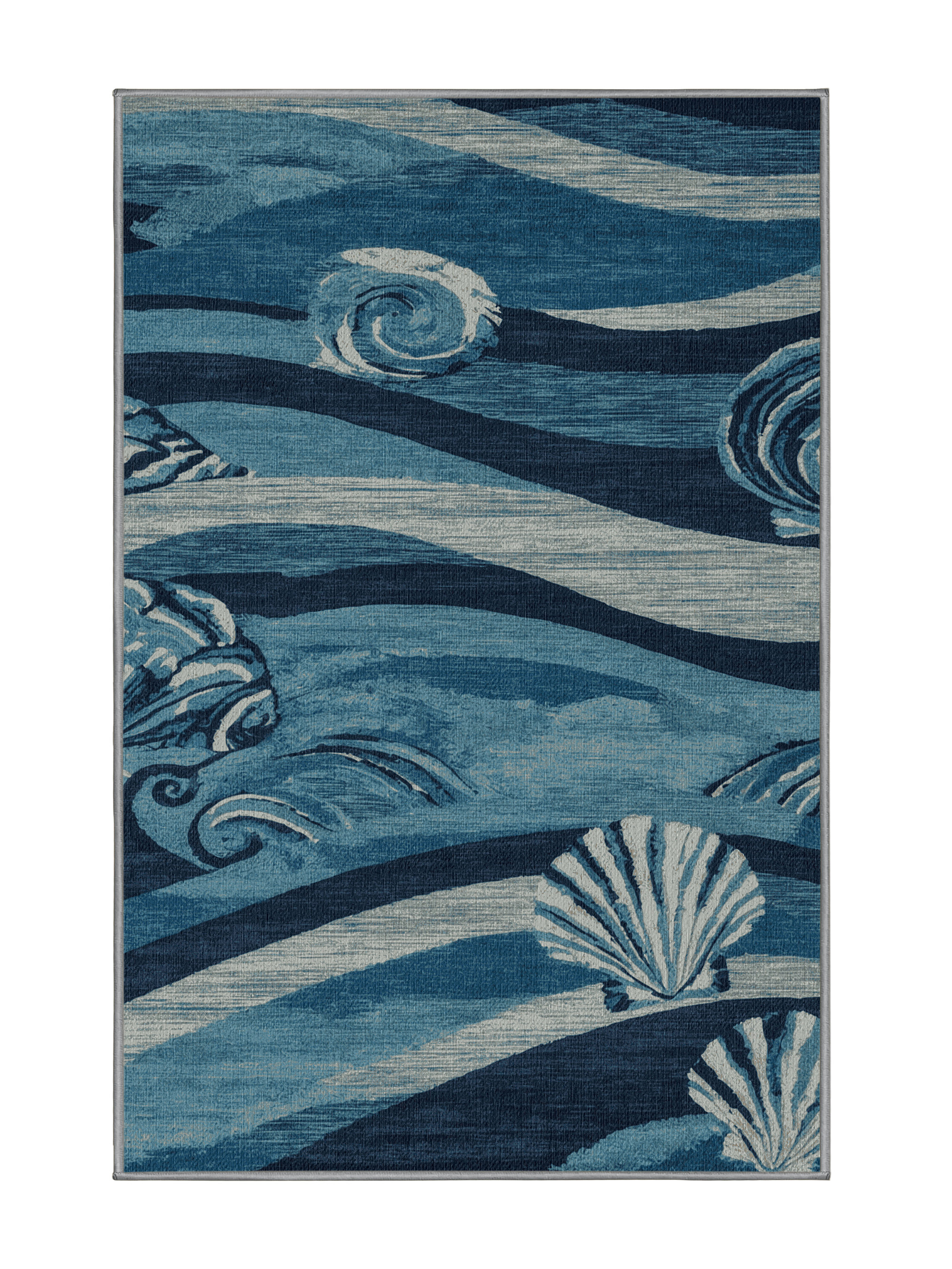 Longshore Tides Washable Ocean blues Nautical Area Rug | Wayfair