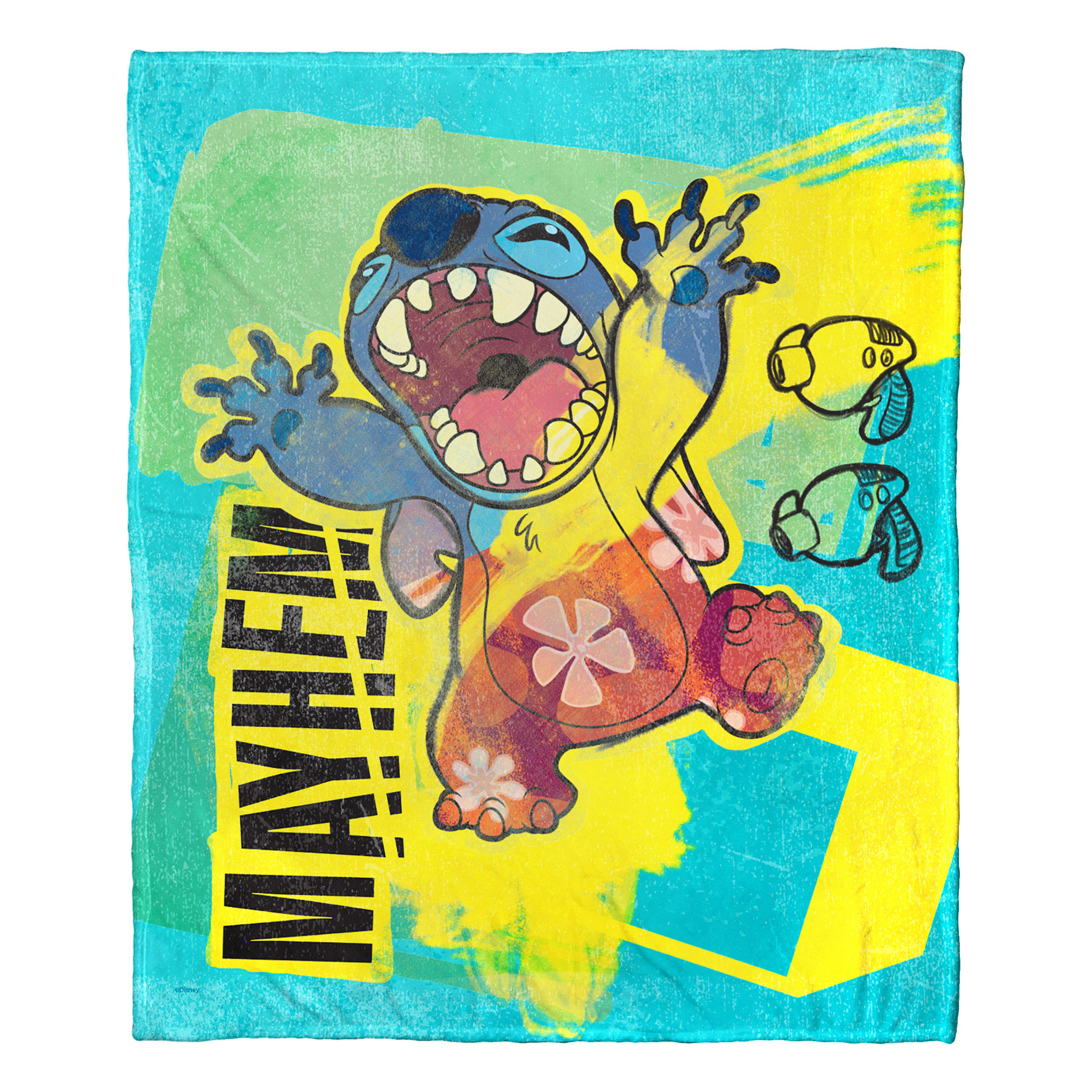 Northwest Disney Lilo and Stitch Total Mayhem Silk Touch Throw Blanket ...