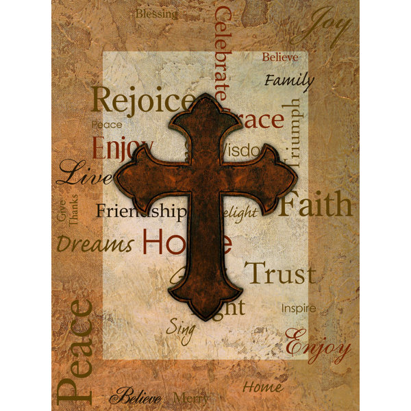 Trinx Cross Word Coll On Canvas Print - Wayfair Canada