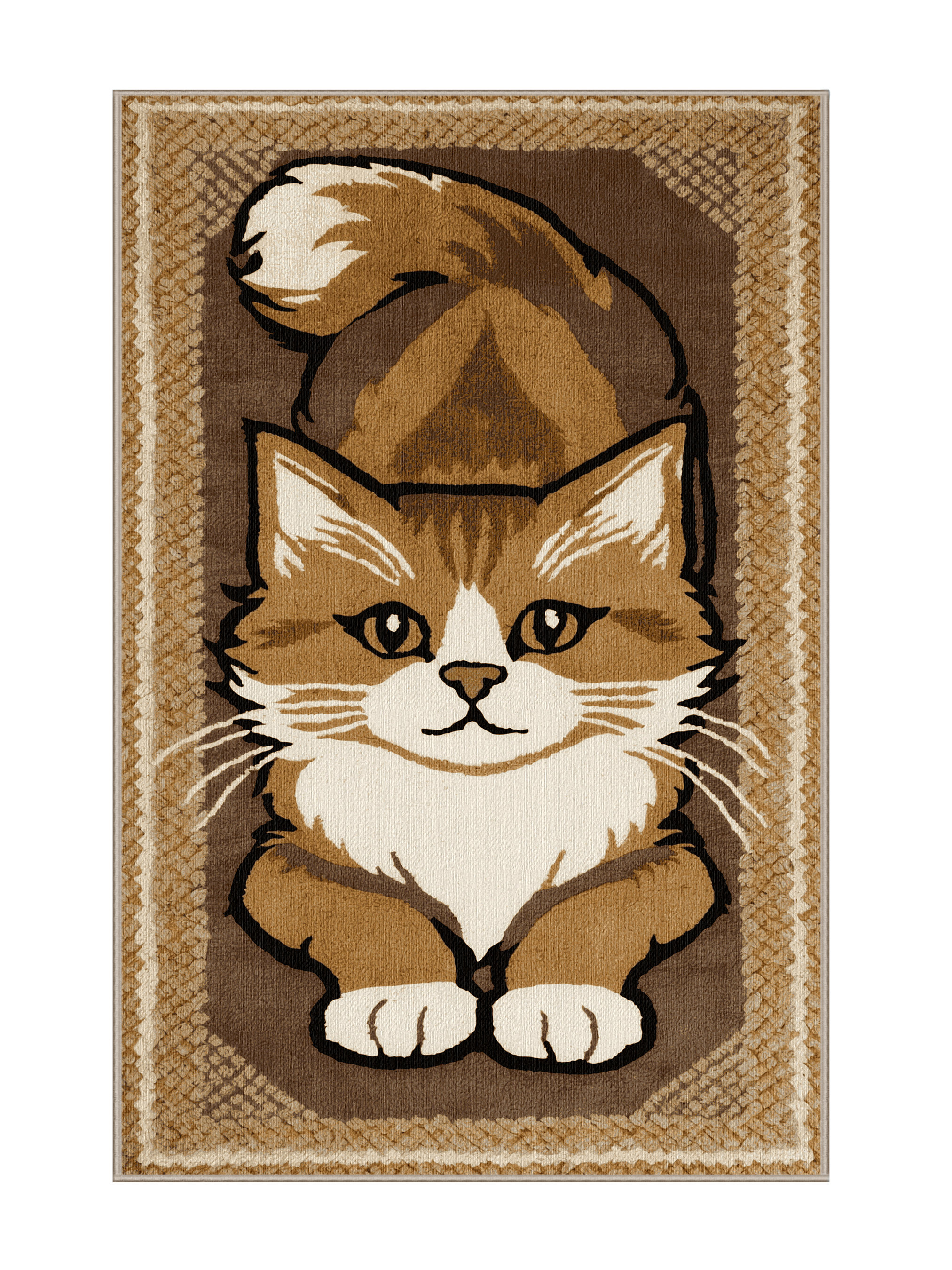 Dakota Fields Washable Bay Cat Big Cats Area Rug | Wayfair