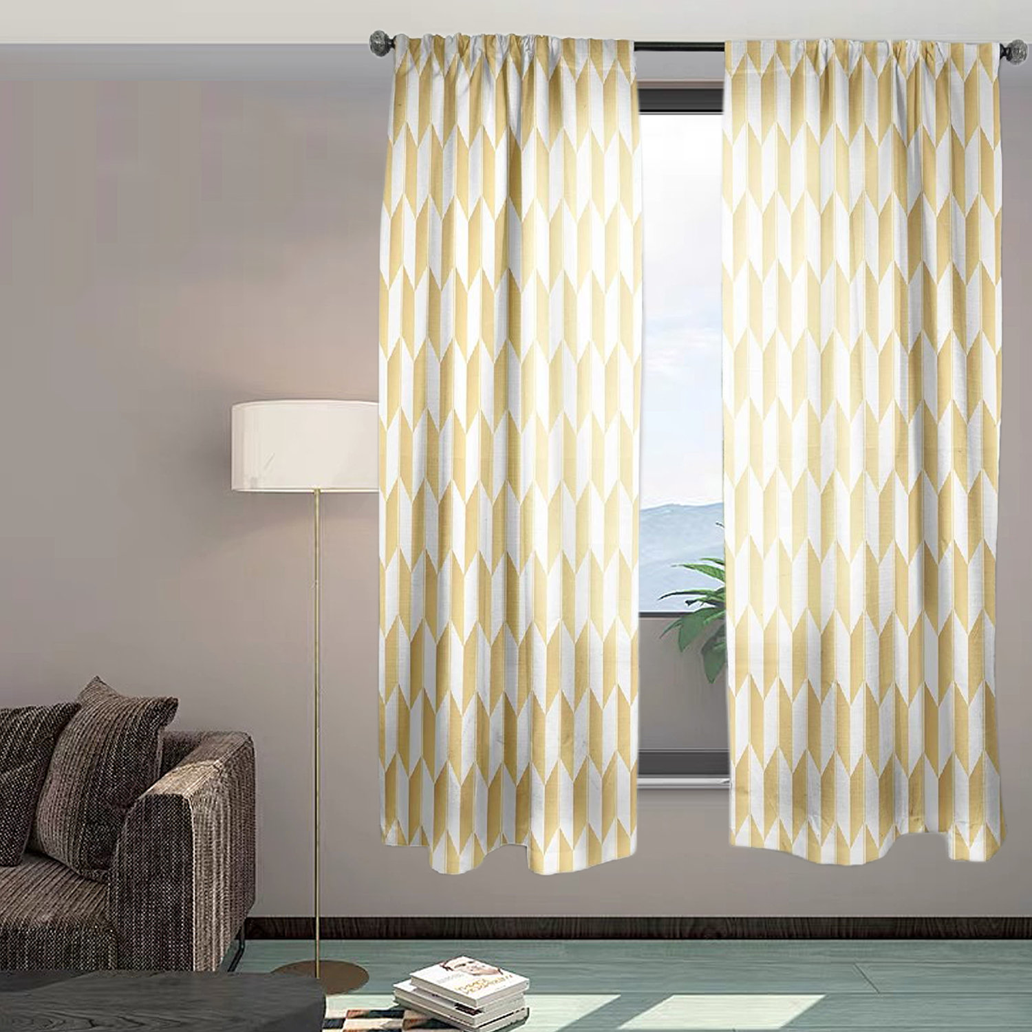 Frifoho Polyester Curtain | Wayfair