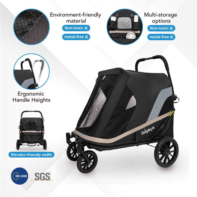 Ibiyaya Grand Cruiser Large Dog Stroller | Wayfair