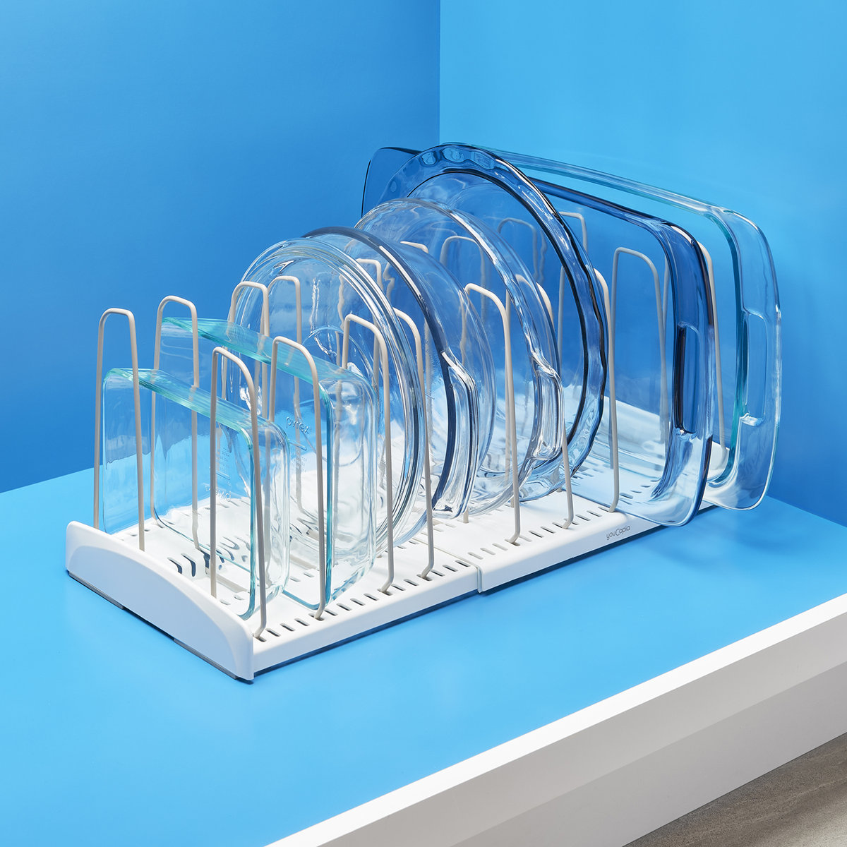 YouCopia® StoreMore® Expandable Cookware Rack, Adjustable Pan and Lid ...