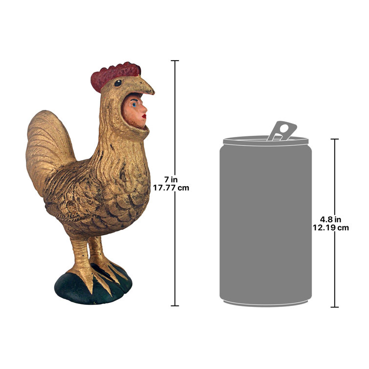 Design Toscano Chanticleer Rooster Cast Iron Mechanical Bank - Wayfair ...