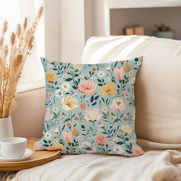 Wildon Home® Nezha Floral Pillow Cover | Wayfair