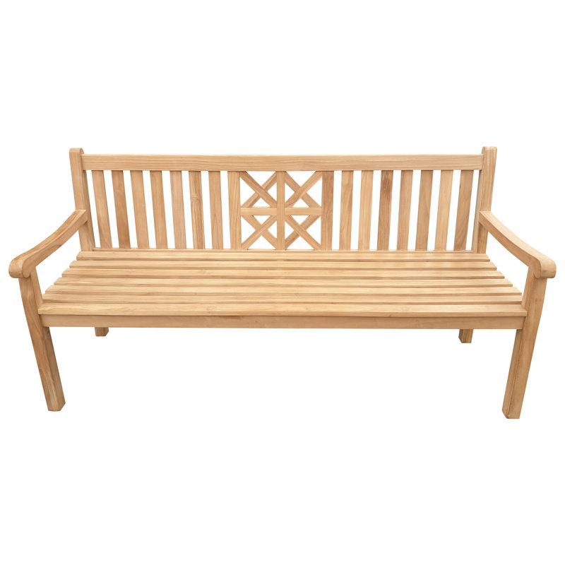 Red Barrel Studio® Kanijha Teak Wood Garden Bench | Wayfair