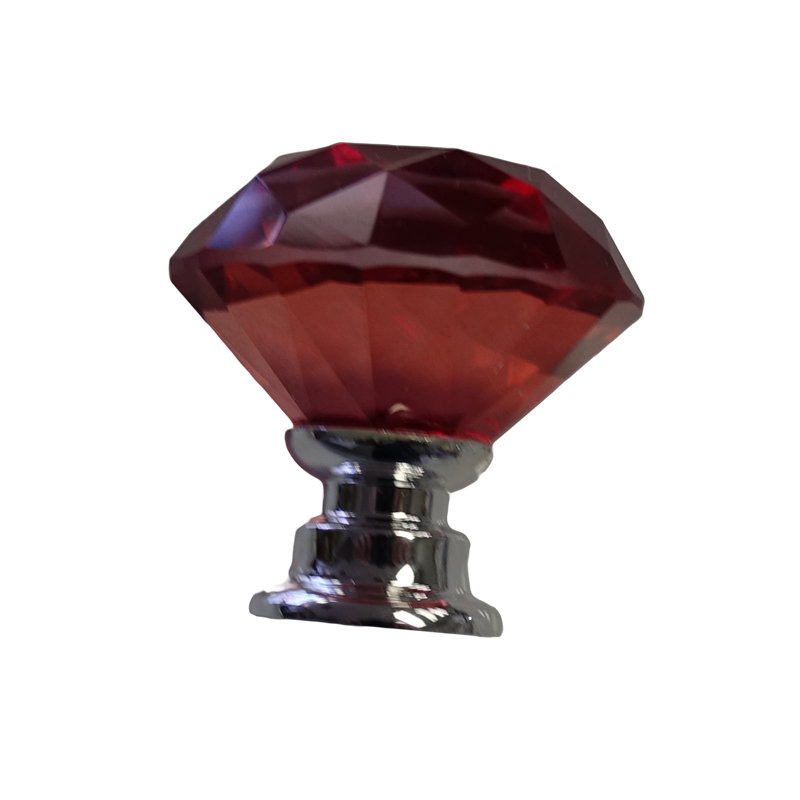 Beauty Acrylic 1 1/4" Length Geometric Knob & Reviews | Wayfair