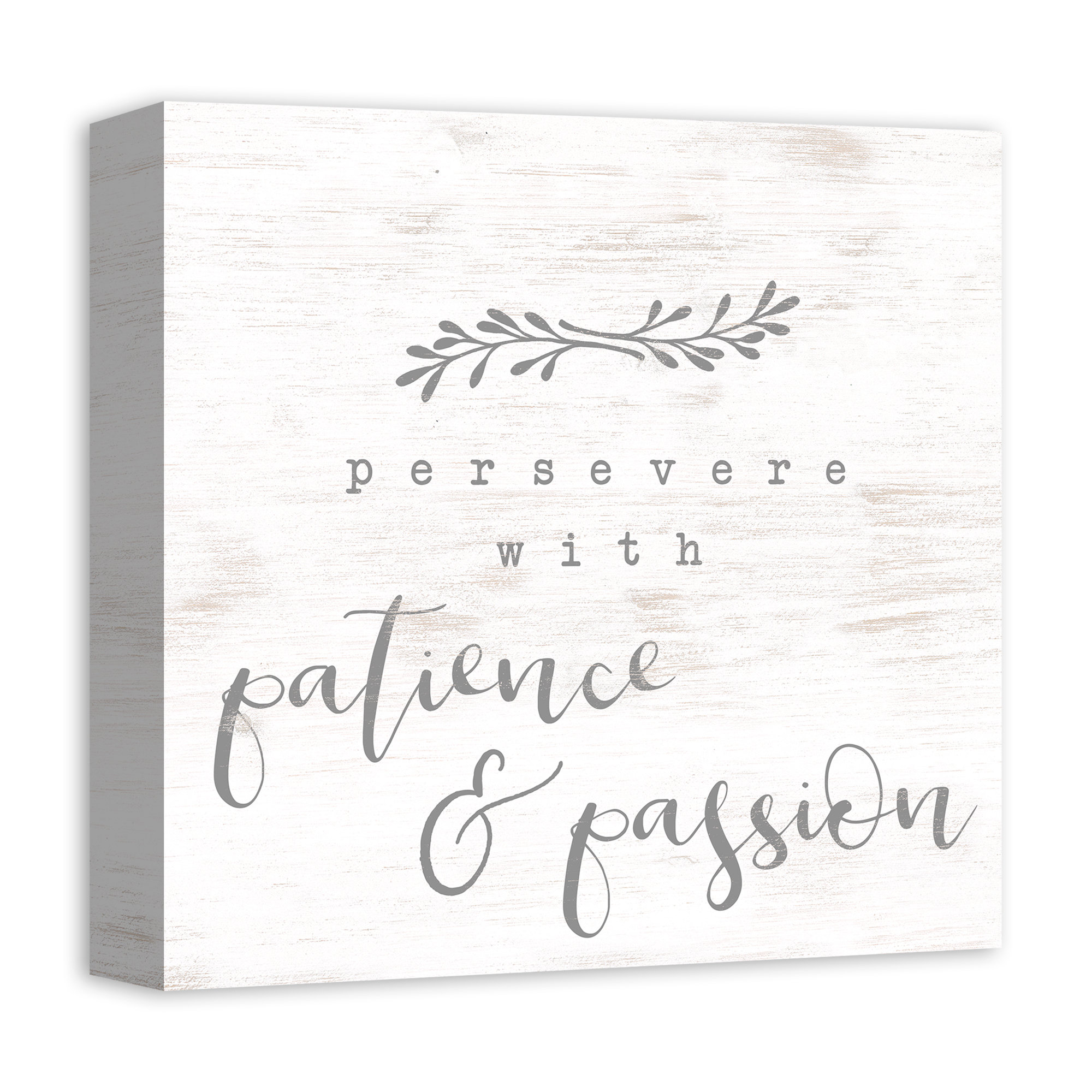 Rosalind Wheeler Perservere With Patience and Passion - Wrapped Canvas ...