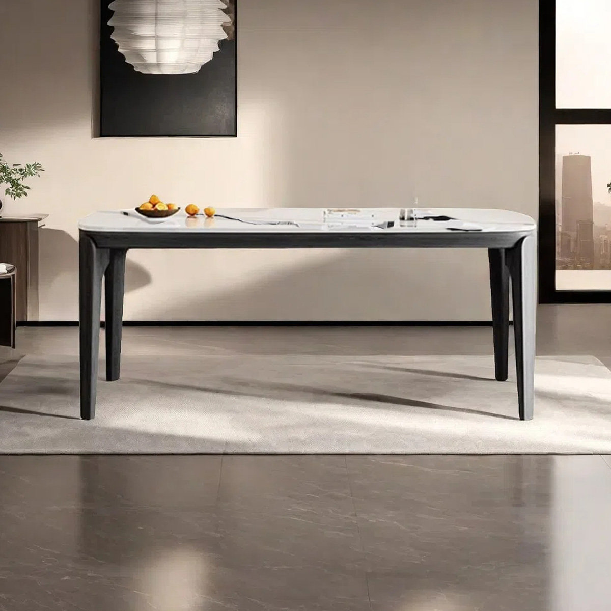 Orren Ellis Woldingham Simple rectangular household dining table | Wayfair