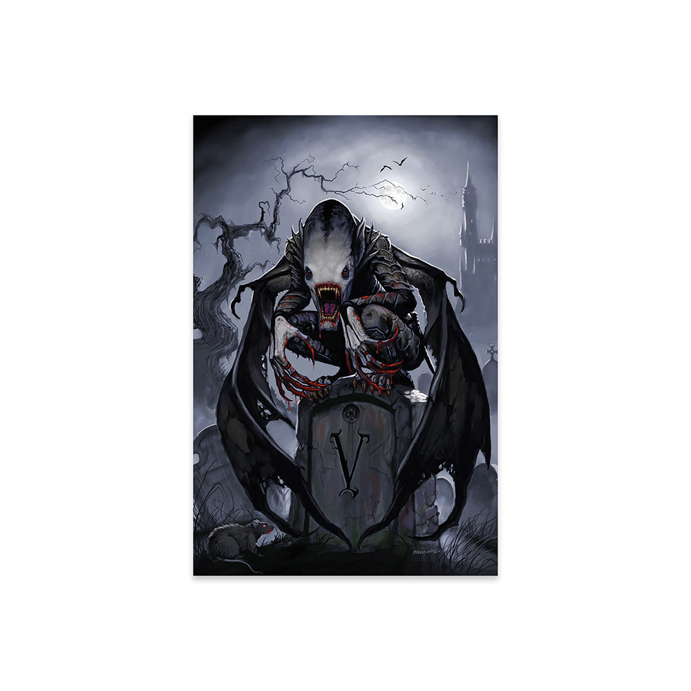Trinx Graveyard Vampire Print On Acrylic Glass - Wayfair Canada