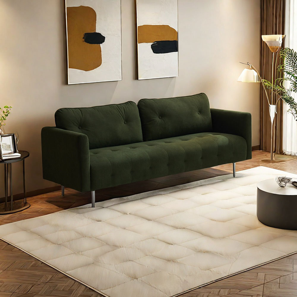 Lifton Nordic Minimalist Small Flat In Line Sofa 78.74'' Sofa | Wayfair