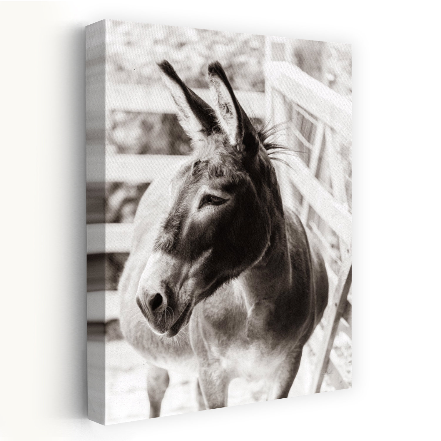Ophelia & Co. Little Donkey II Abstract Contemporary Animal Landscape ...
