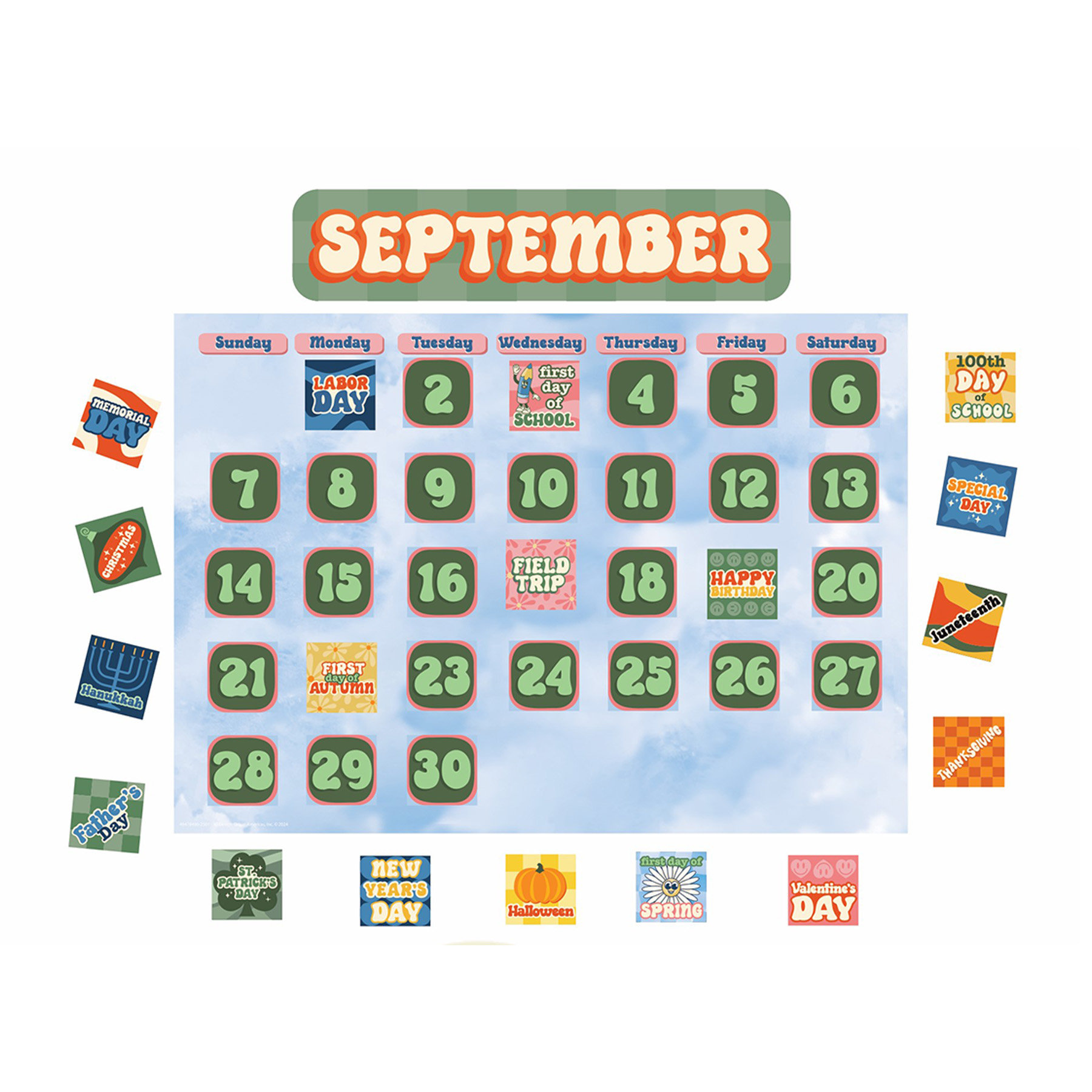 Eureka® S'cool Era Calendar Bulletin Board Set, 100 Pieces - Wayfair Canada