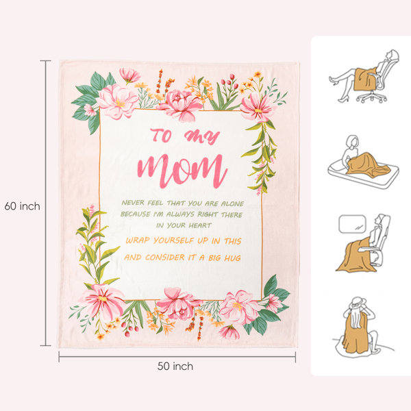 Battilo Home Mothers Day Blanket Gifts for Mom, Mom Blankets Gifts from ...