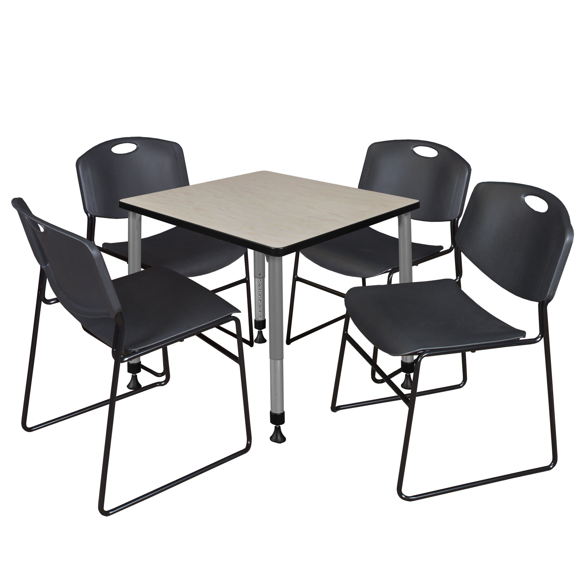 Regency Romig Kee 30" L Breakroom Table and Chair Set | Wayfair