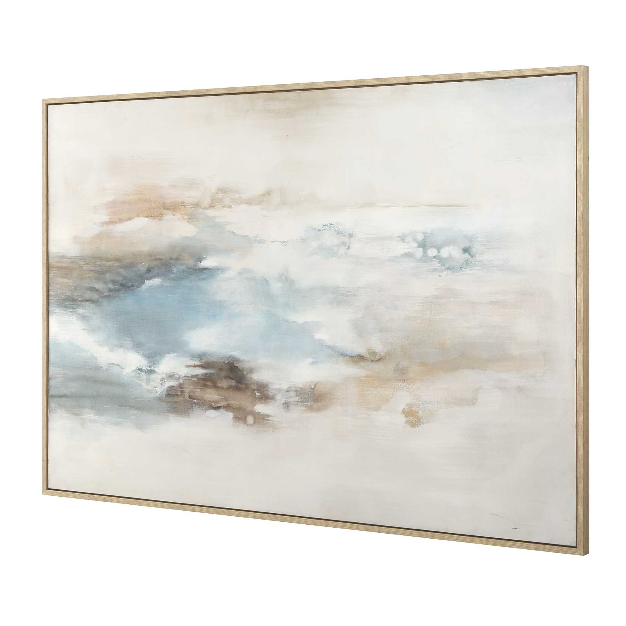Uttermost Chasing Blue Coastal Canvas Art | Wayfair