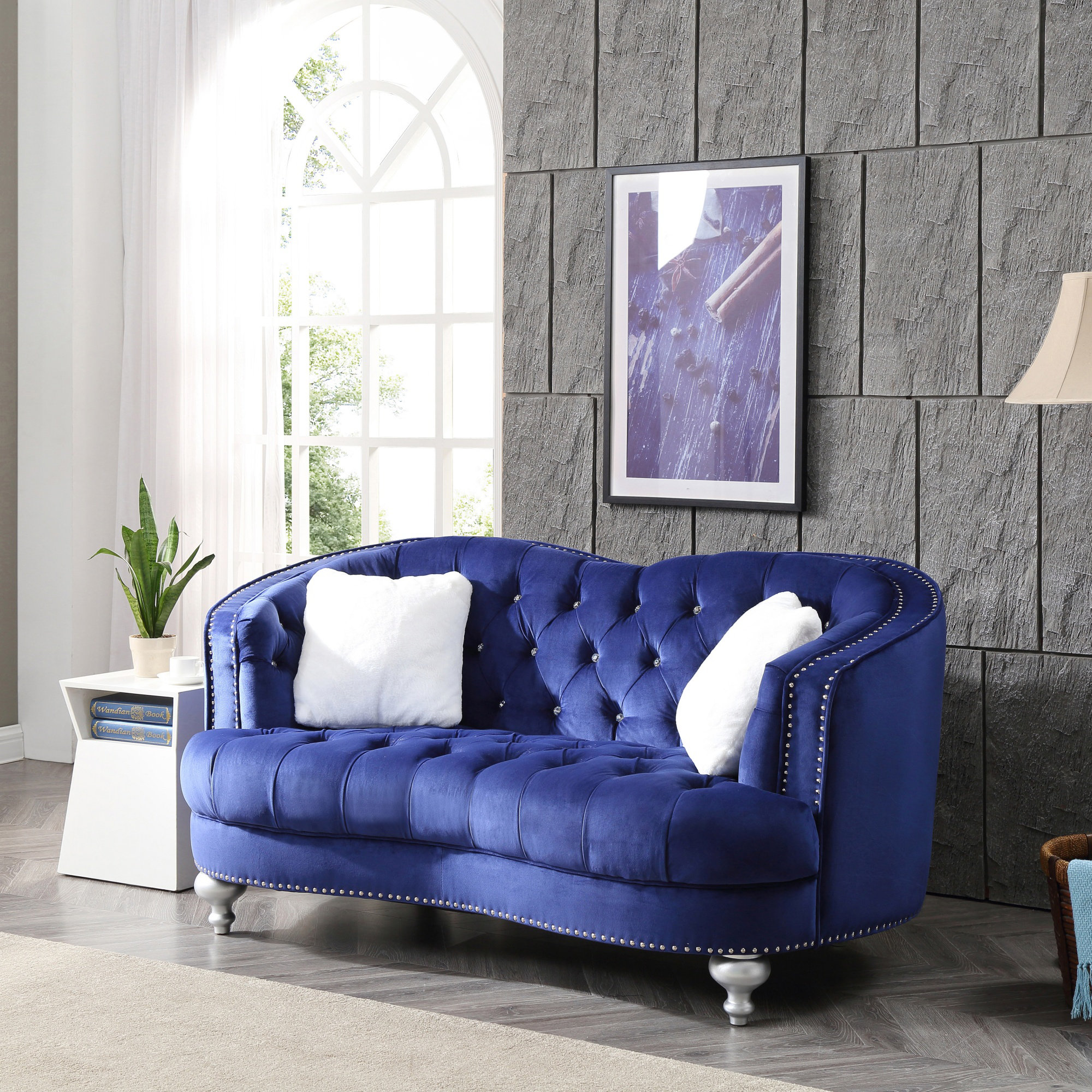 Rosdorf Park Charming Traditional Loveseat, Traditional style ...