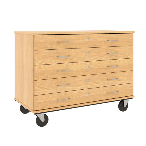 Stevens ID Systems Mobile 5 Compartment Manufactured Wood Classroom ...