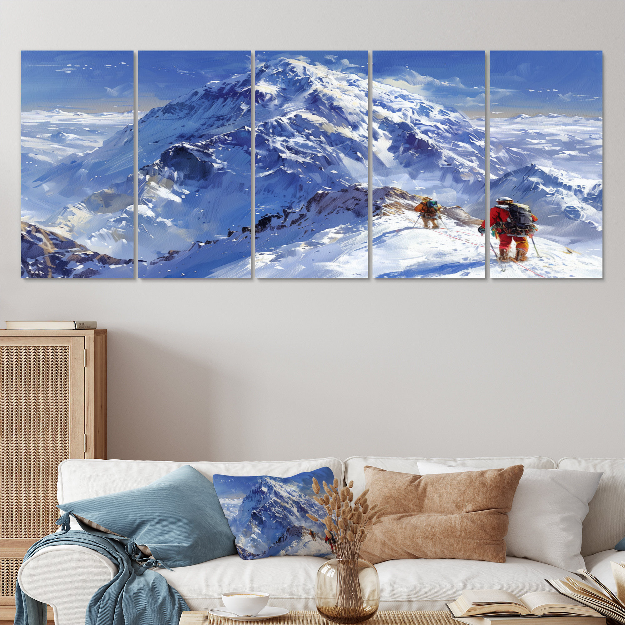 Millwood Pines Mountain Snow Hiking In Alaska I - Hiking Wall Art ...