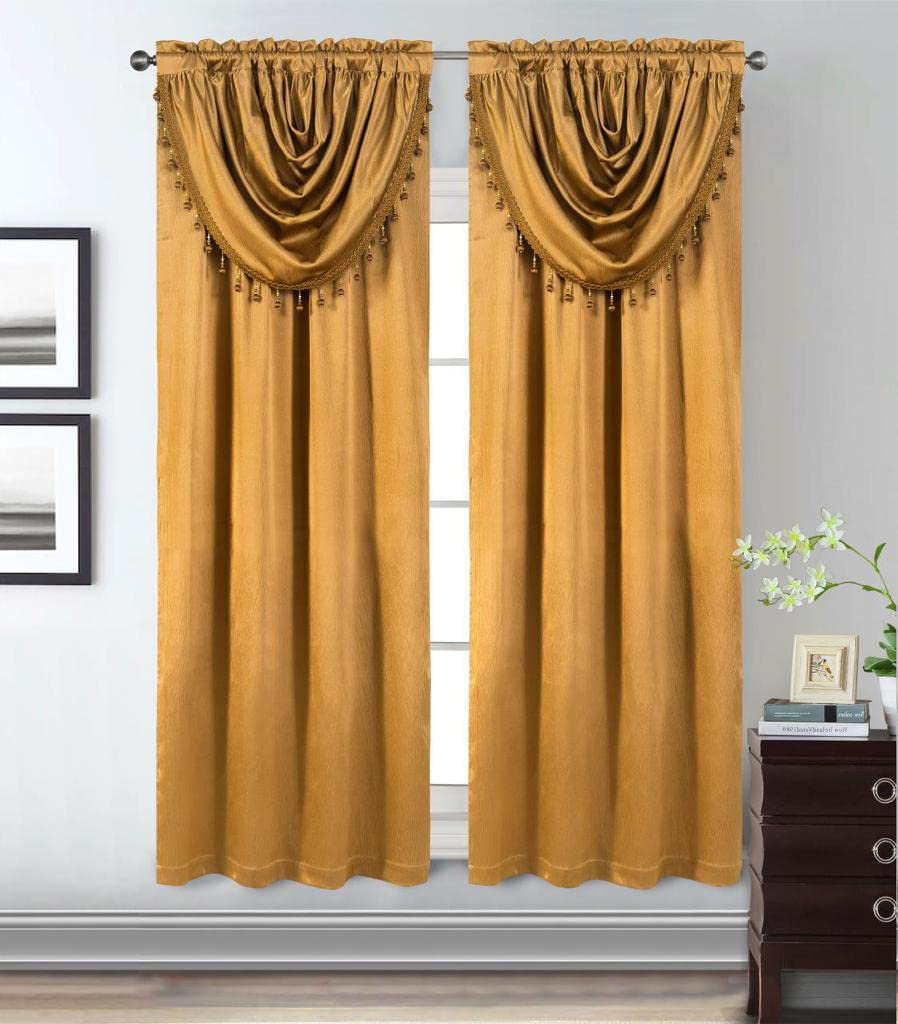 Winston Porter 42"x84" Window Panel with Valance for Bedroom, Living ...