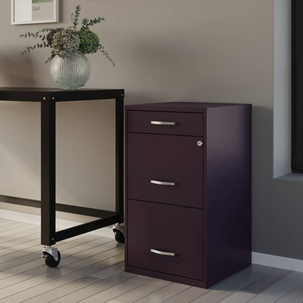 Inbox Zero Maegan 3 Drawer Letter Width Vertical Home and Small Office ...