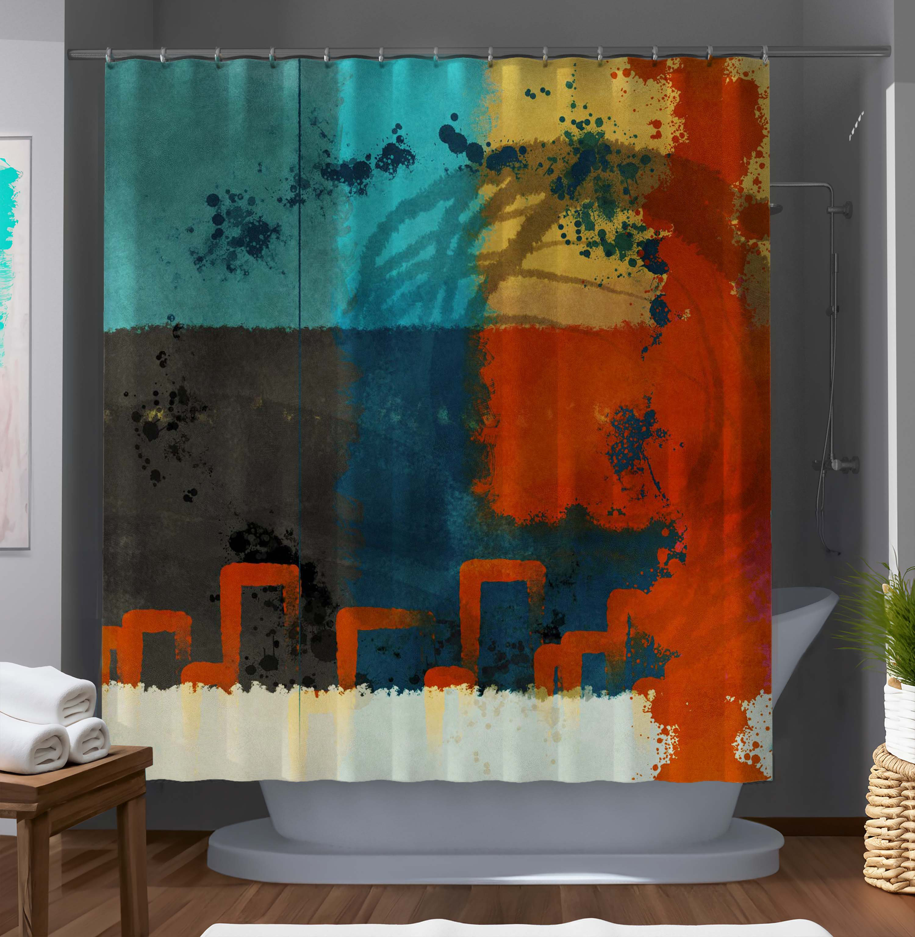 East Urban Home Jamhal Shower Curtain | Wayfair